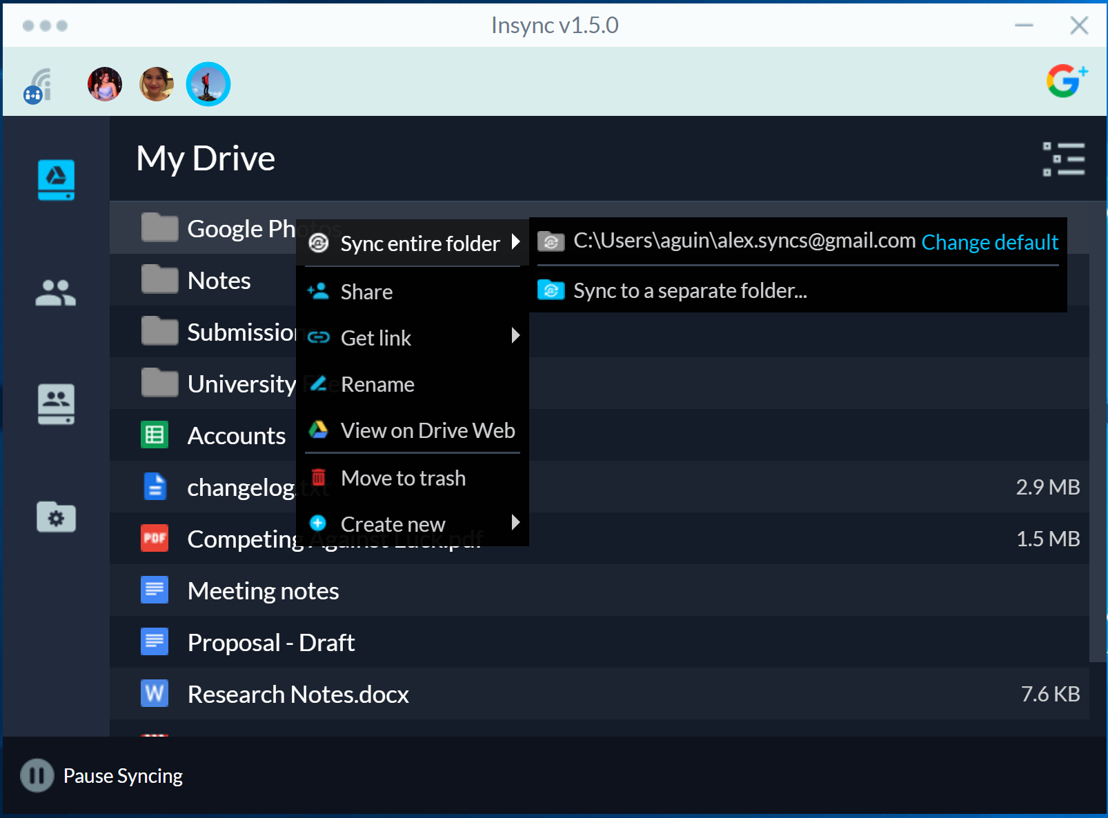 Take Your Google Drive Offline On Windows Linux MacOS Insync